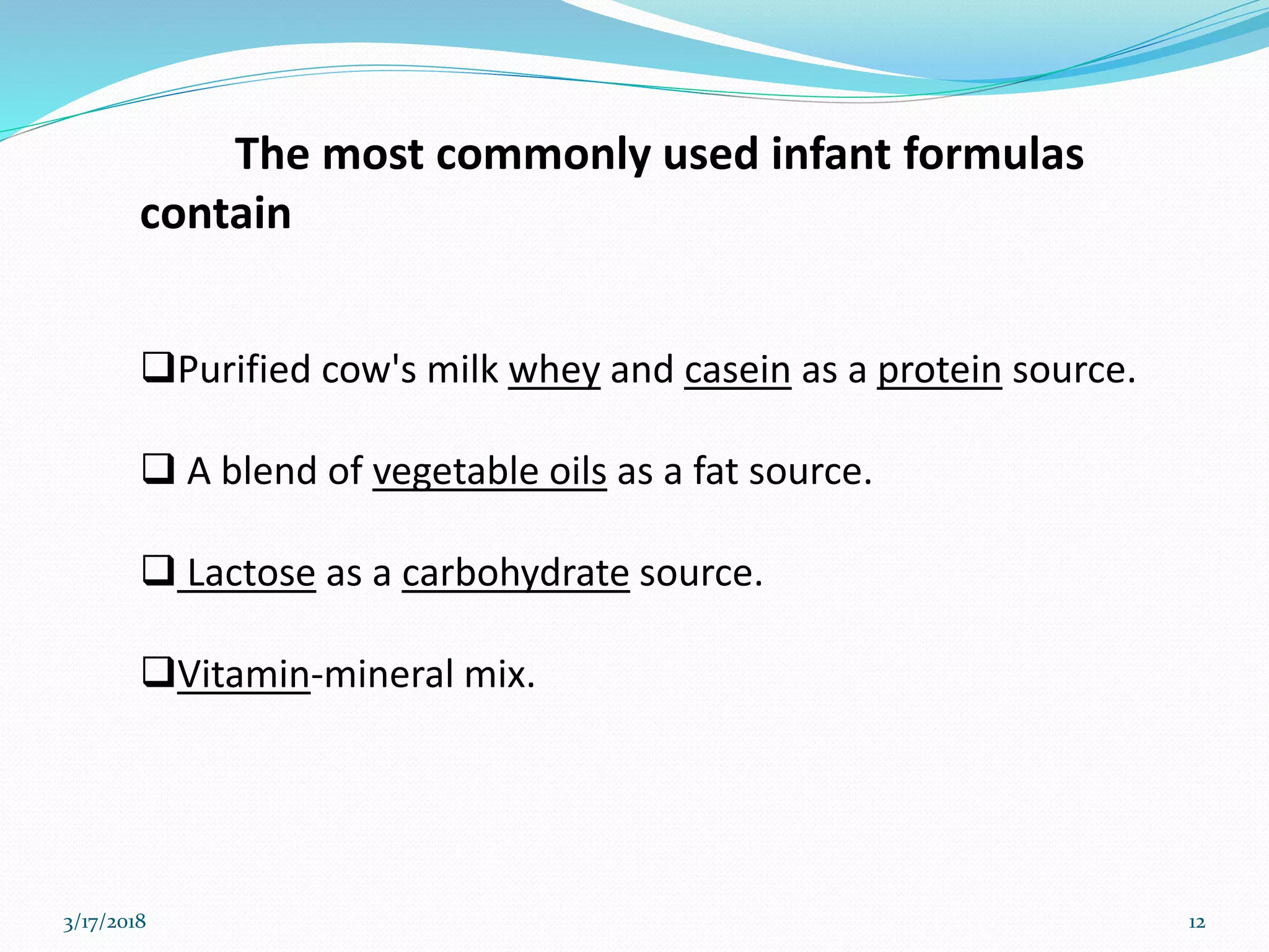 Infant and baby foods | PPTX