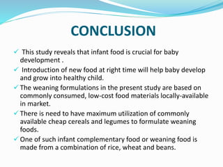Infant and baby foods | PPTX