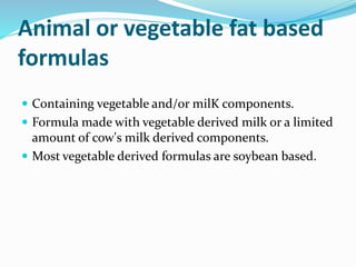 Infant and baby foods | PPTX