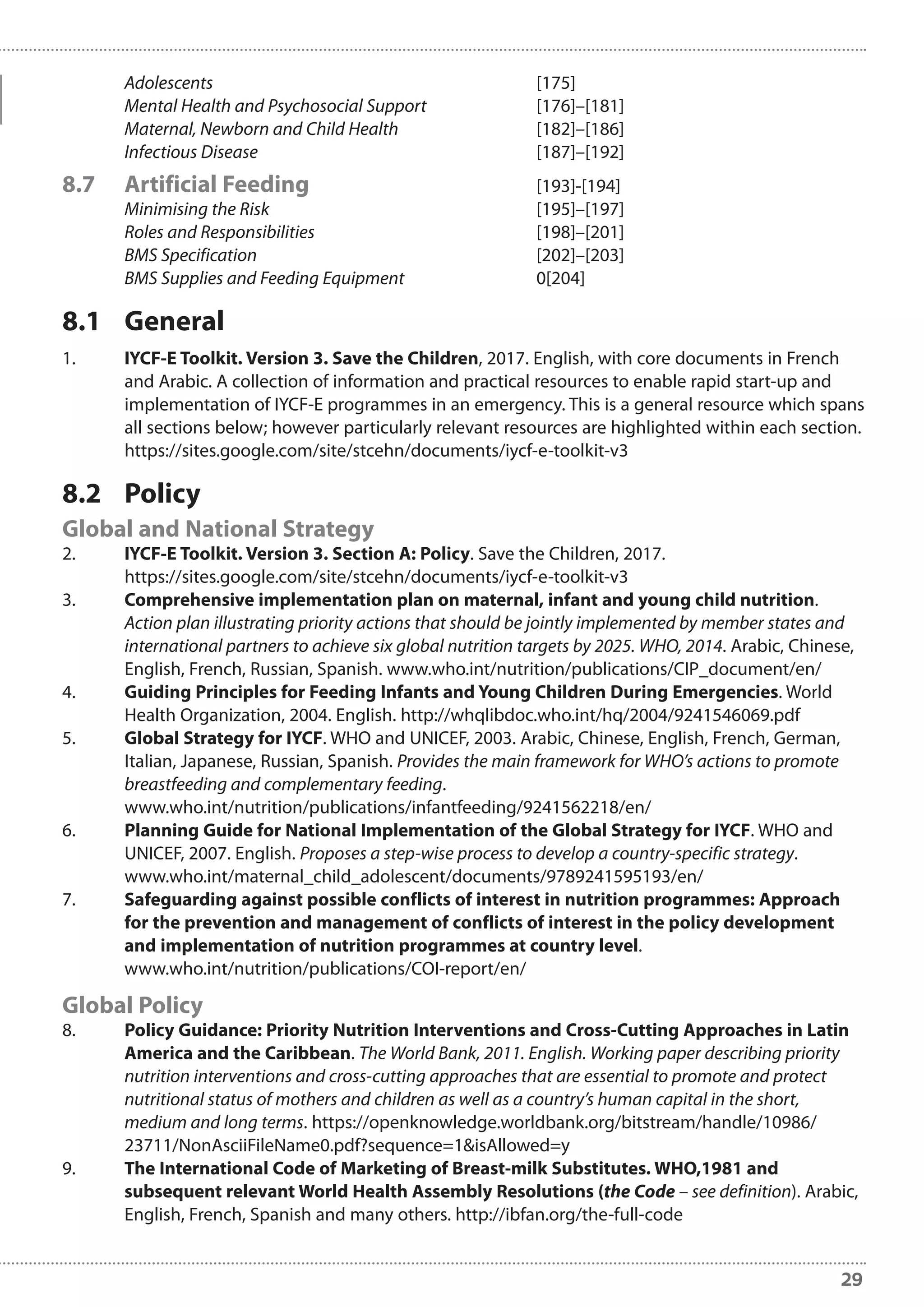 Infant and young child feeding in emergencies | PDF