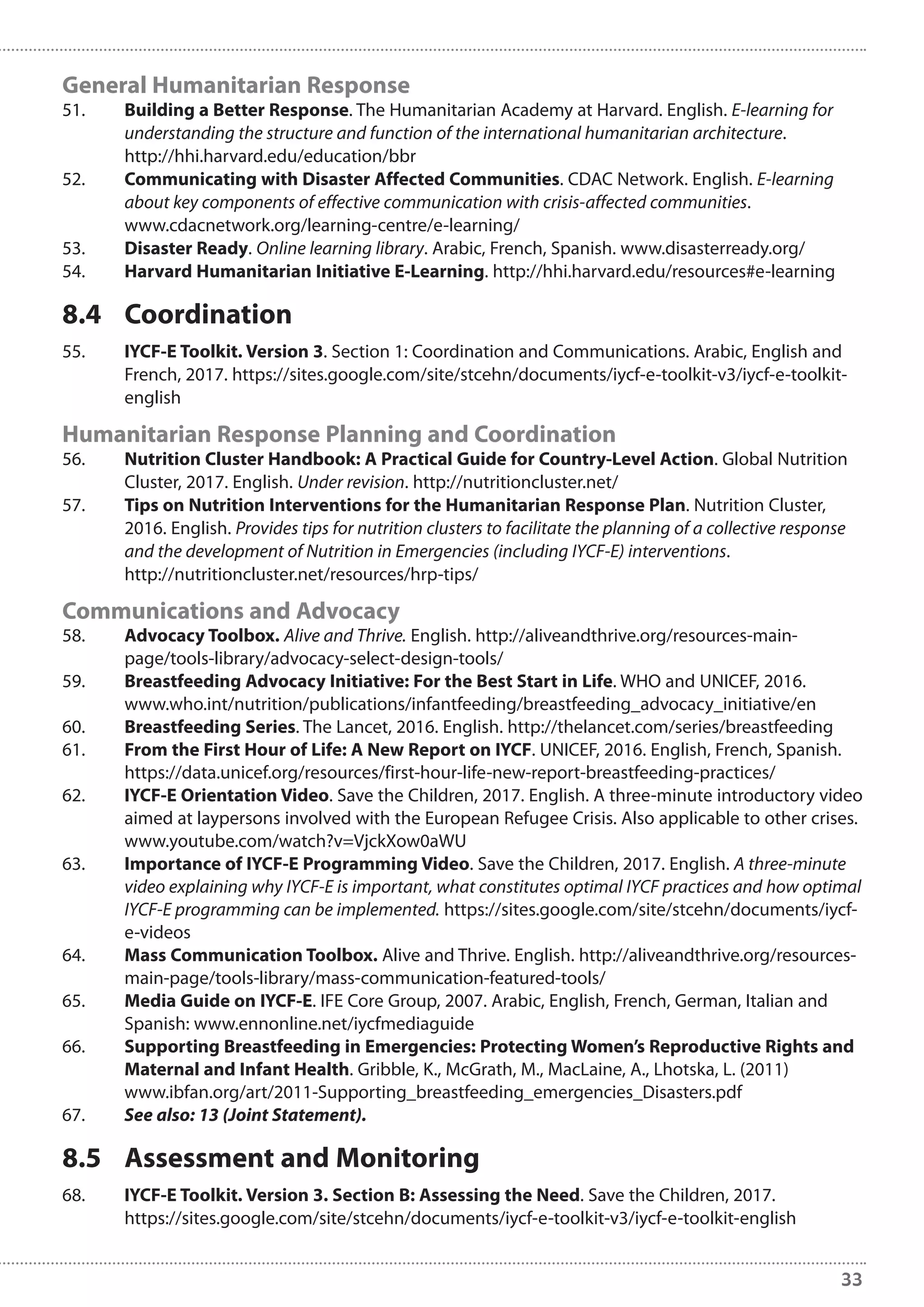 Infant and young child feeding in emergencies | PDF