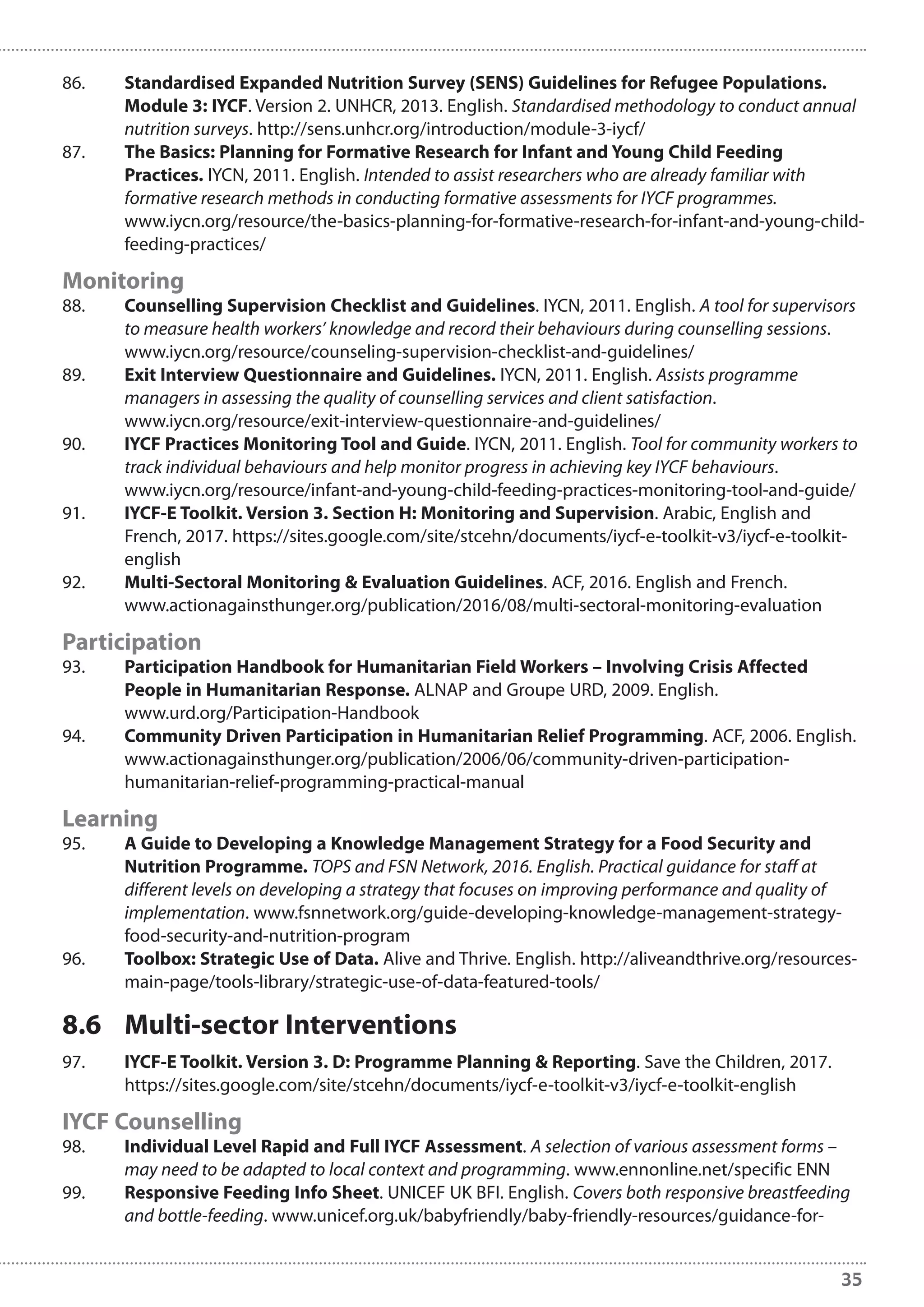 Infant and young child feeding in emergencies | PDF