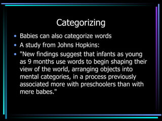 Infant Brain Development | PPT