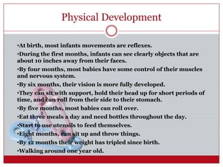 Infant development | PPTX