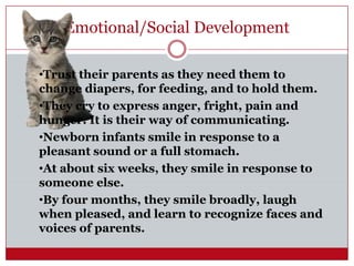 Infant development | PPTX