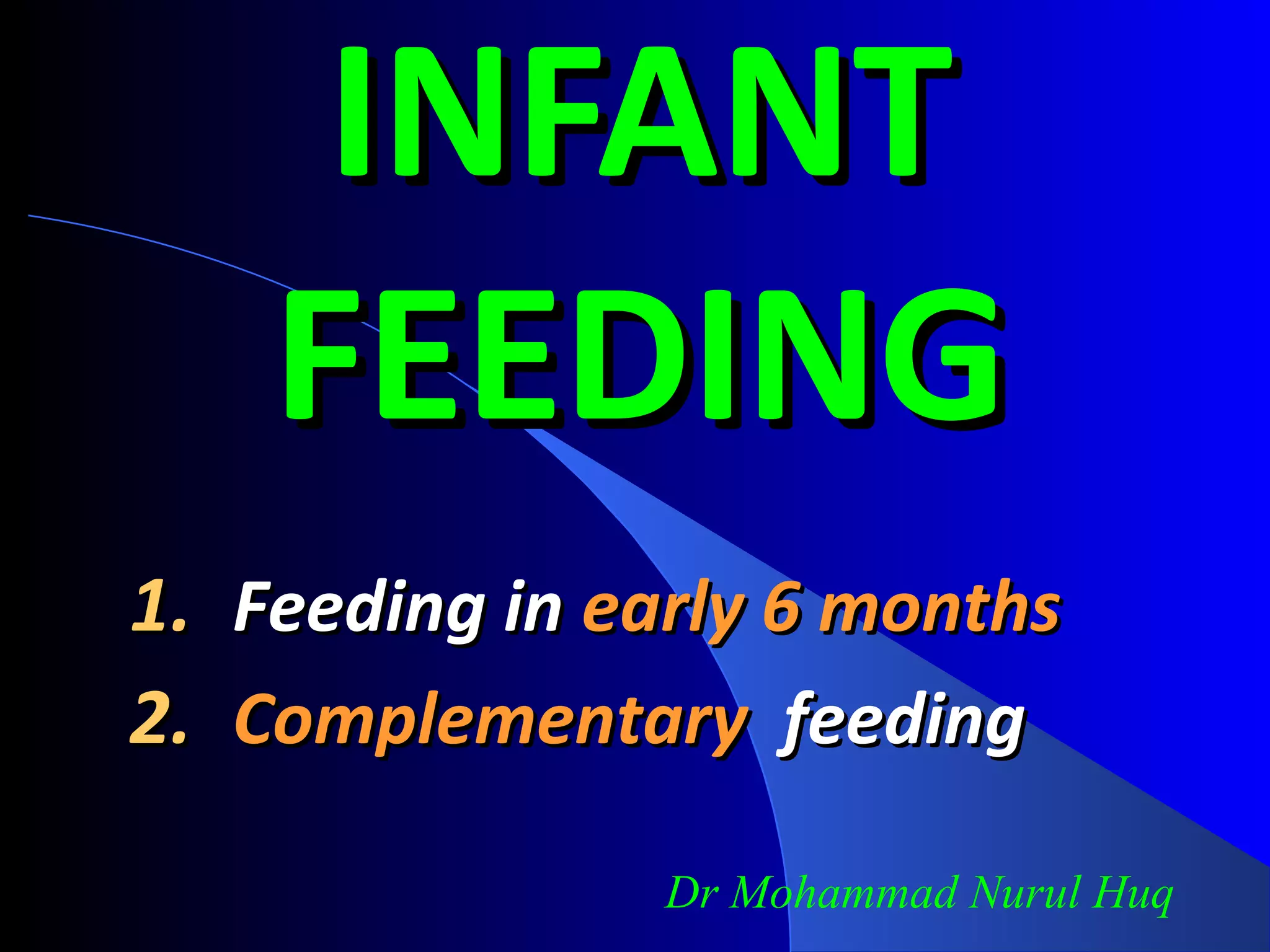 Infant feeding | PPT