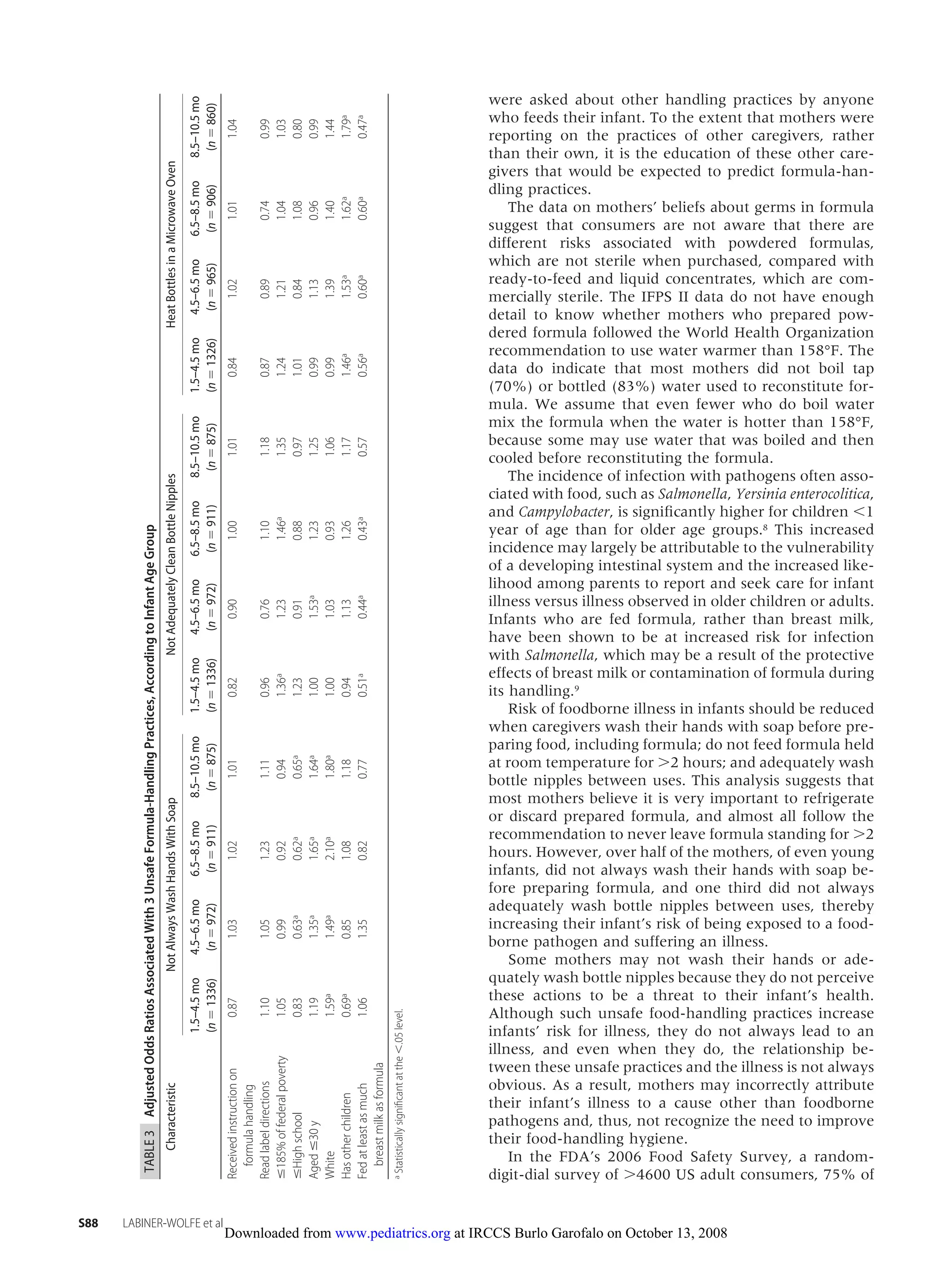 Infant Formula Handling Education And Safety | PDF | Parenting Babies and Toddlers | Parenting