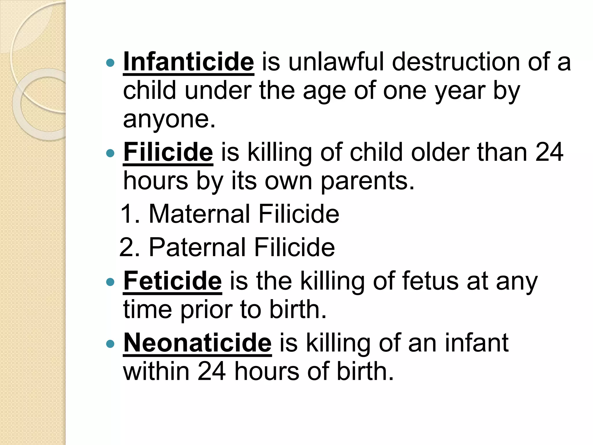 Infanticide | PPTX
