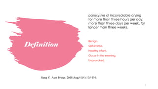 infantile colic.power point presentation | PPTX