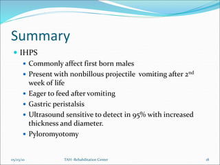 Infantile Hyperthrophic Pyloric Stenosis (IHPS).ppt