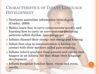 Infant language and literacy development | PDF