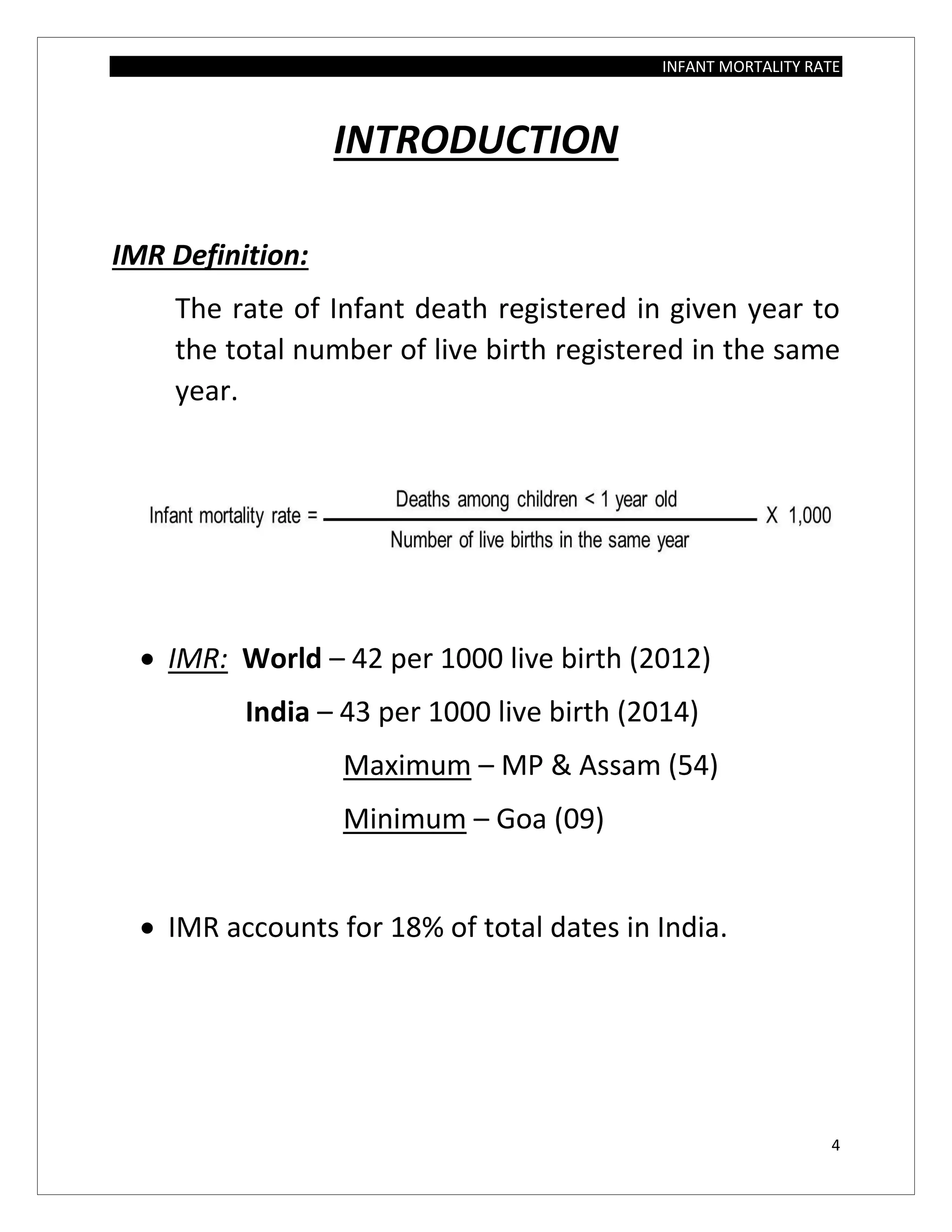 Infant mortality rate | PDF