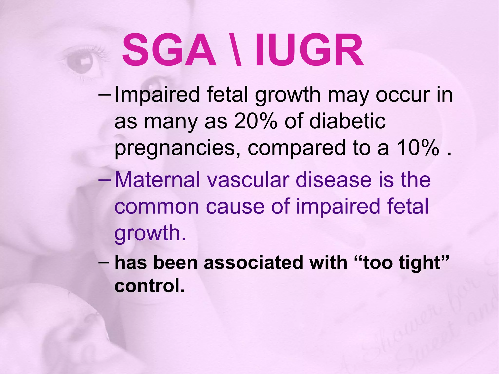 Infant of a diabetic mother | PPT
