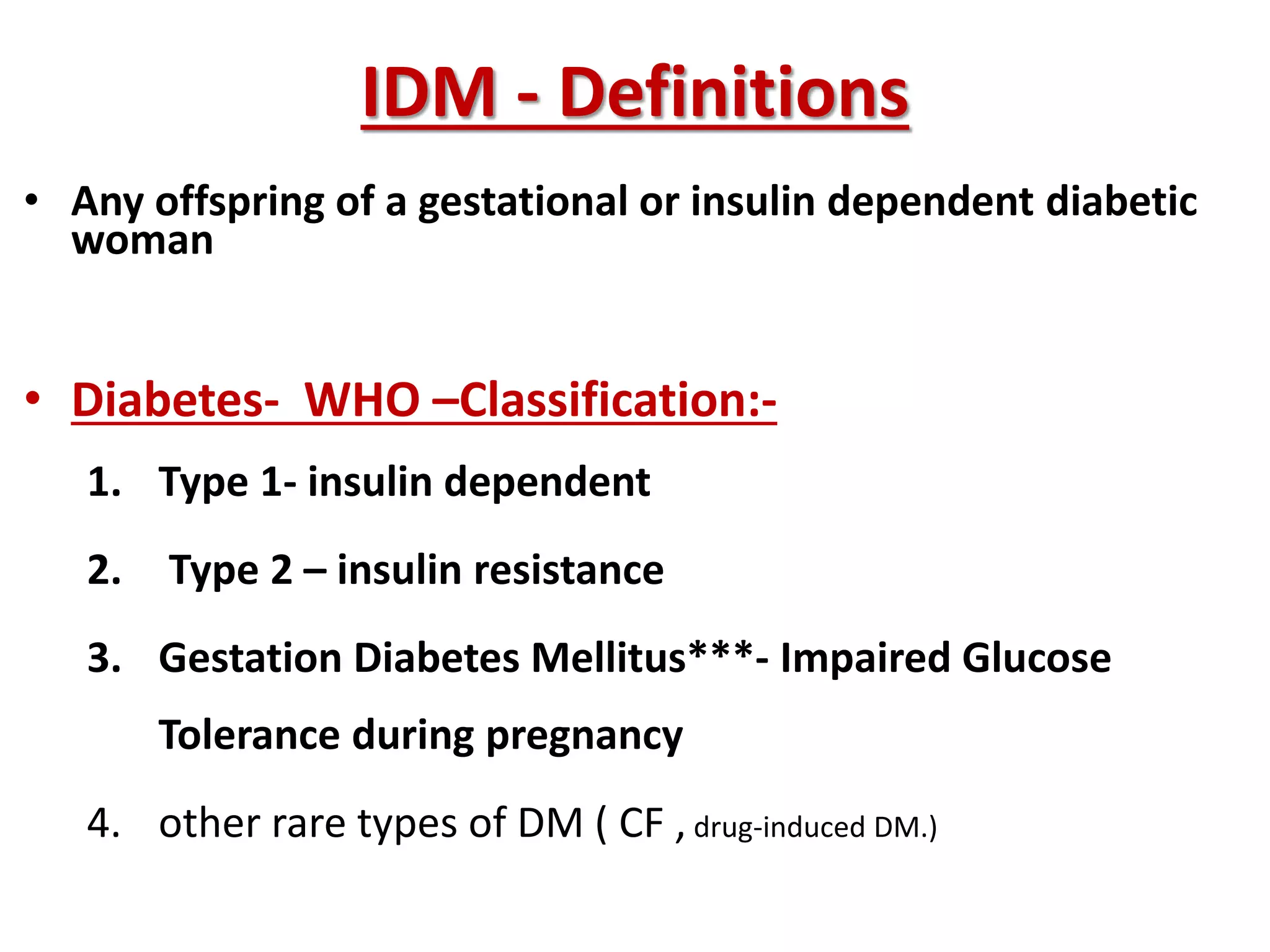 Infant of diabetic mother | PPTX