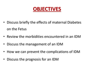 Infant of diabetic mother | PPTX