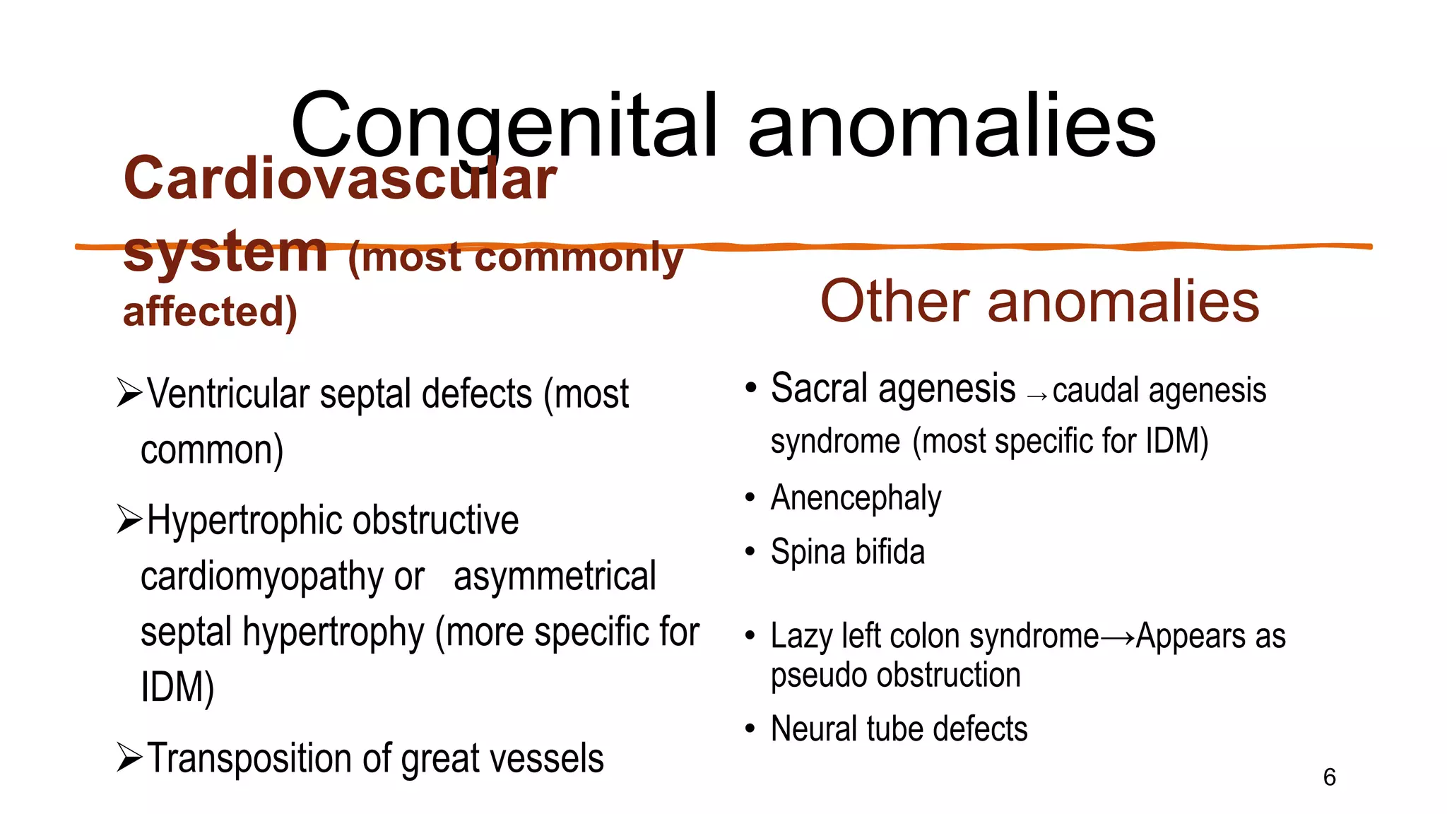 Infant of diabetic mother | PPTX