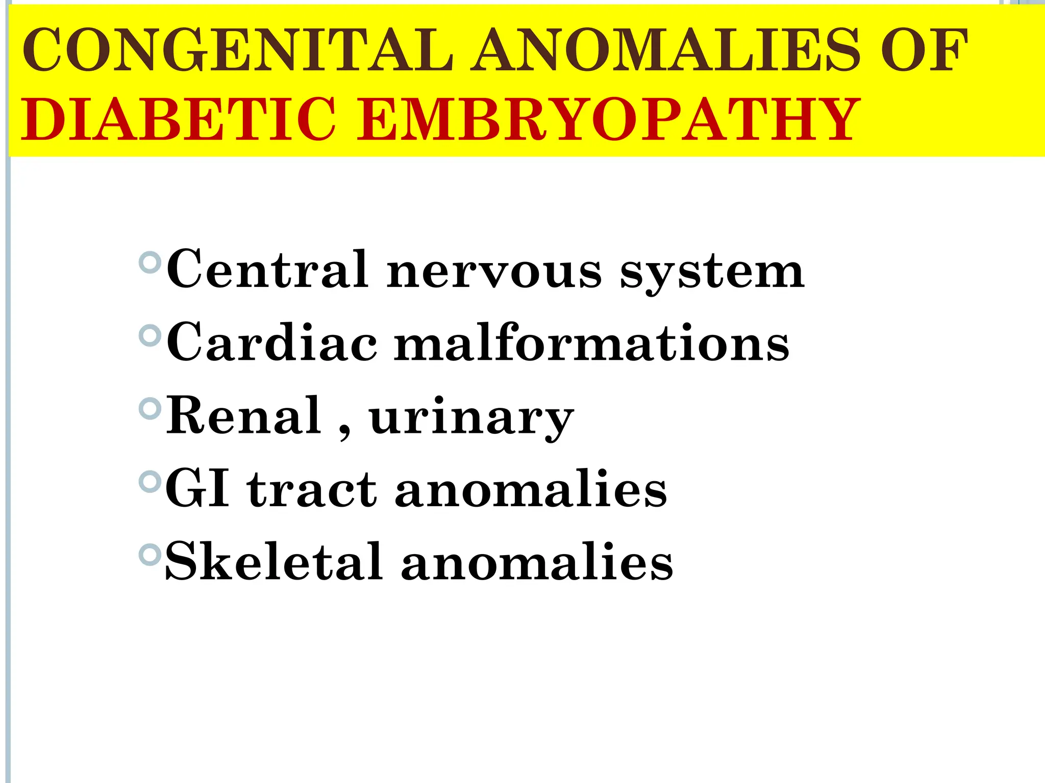 INFANT OF DIABETIC MOTHER copyslides.pptx | Pregnancy | Reproductive Health