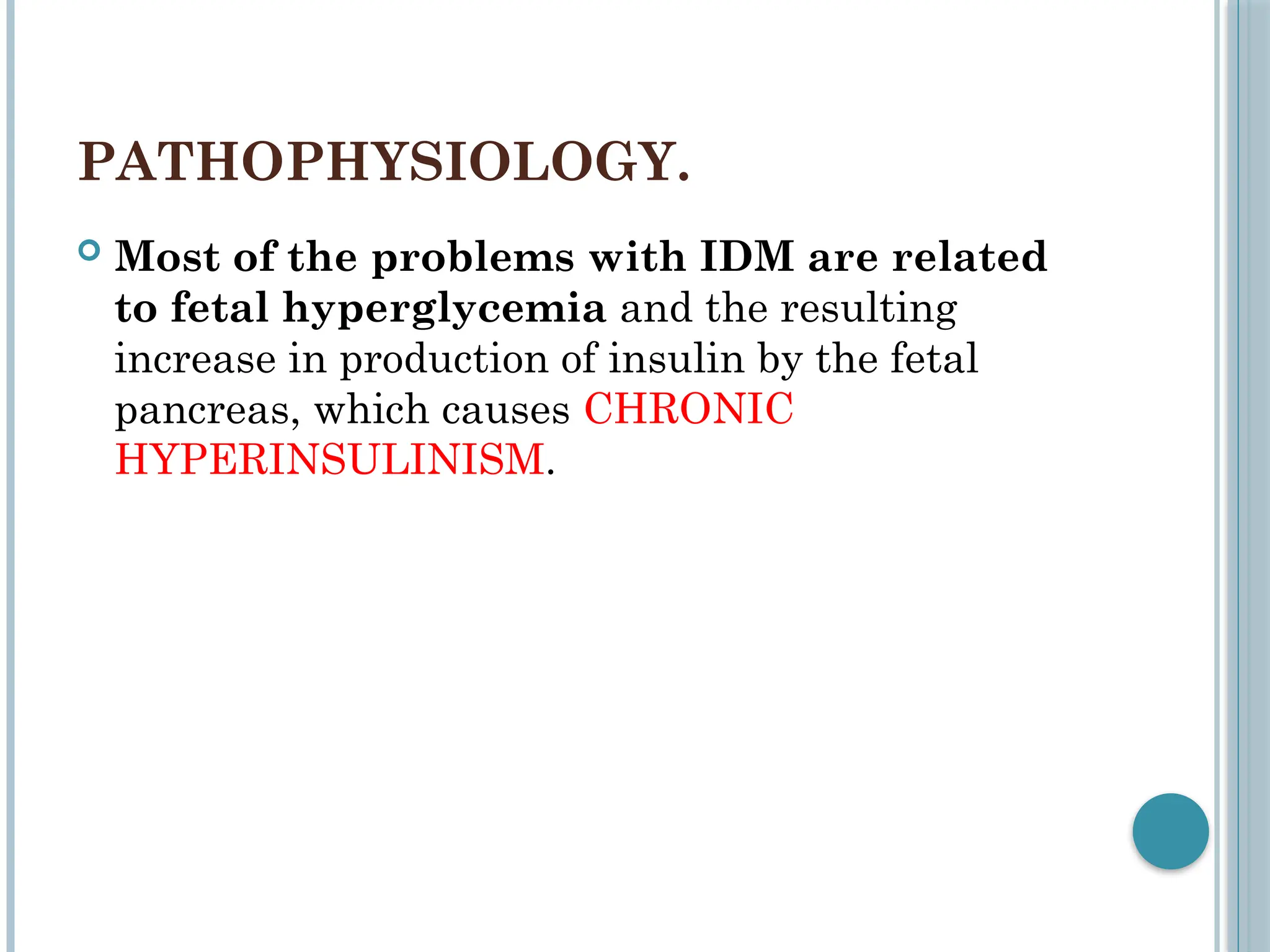 INFANT OF DIABETIC MOTHER copyslides.pptx | Pregnancy | Reproductive Health