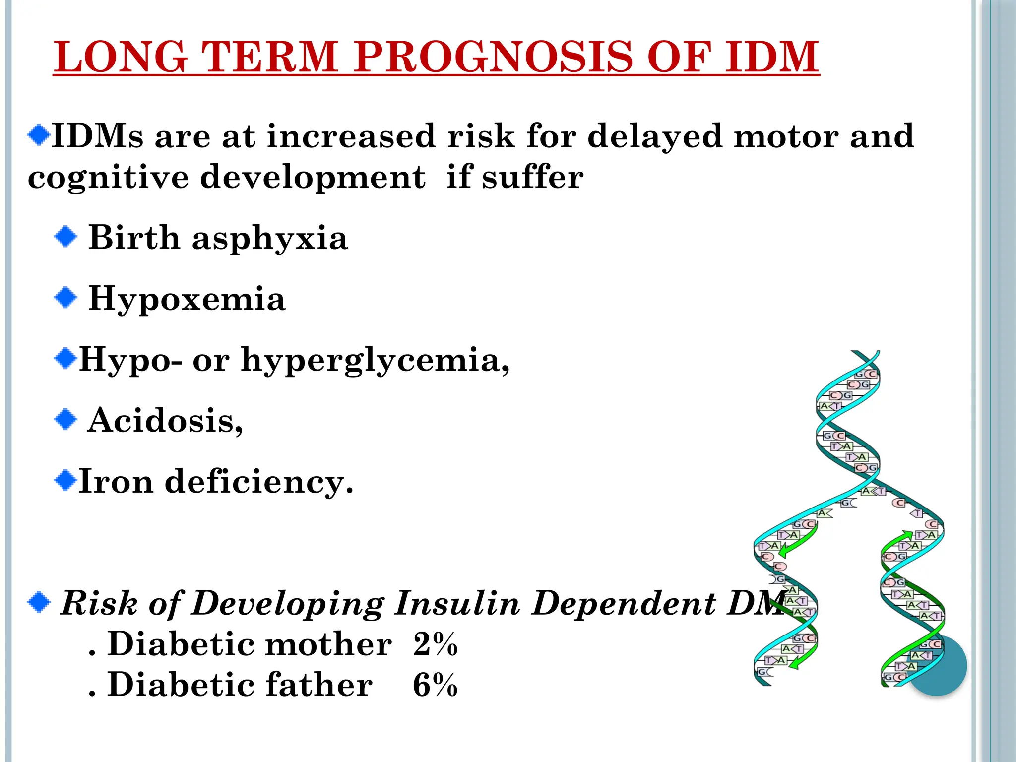 INFANT OF DIABETIC MOTHER copyslides.pptx | Pregnancy | Reproductive Health