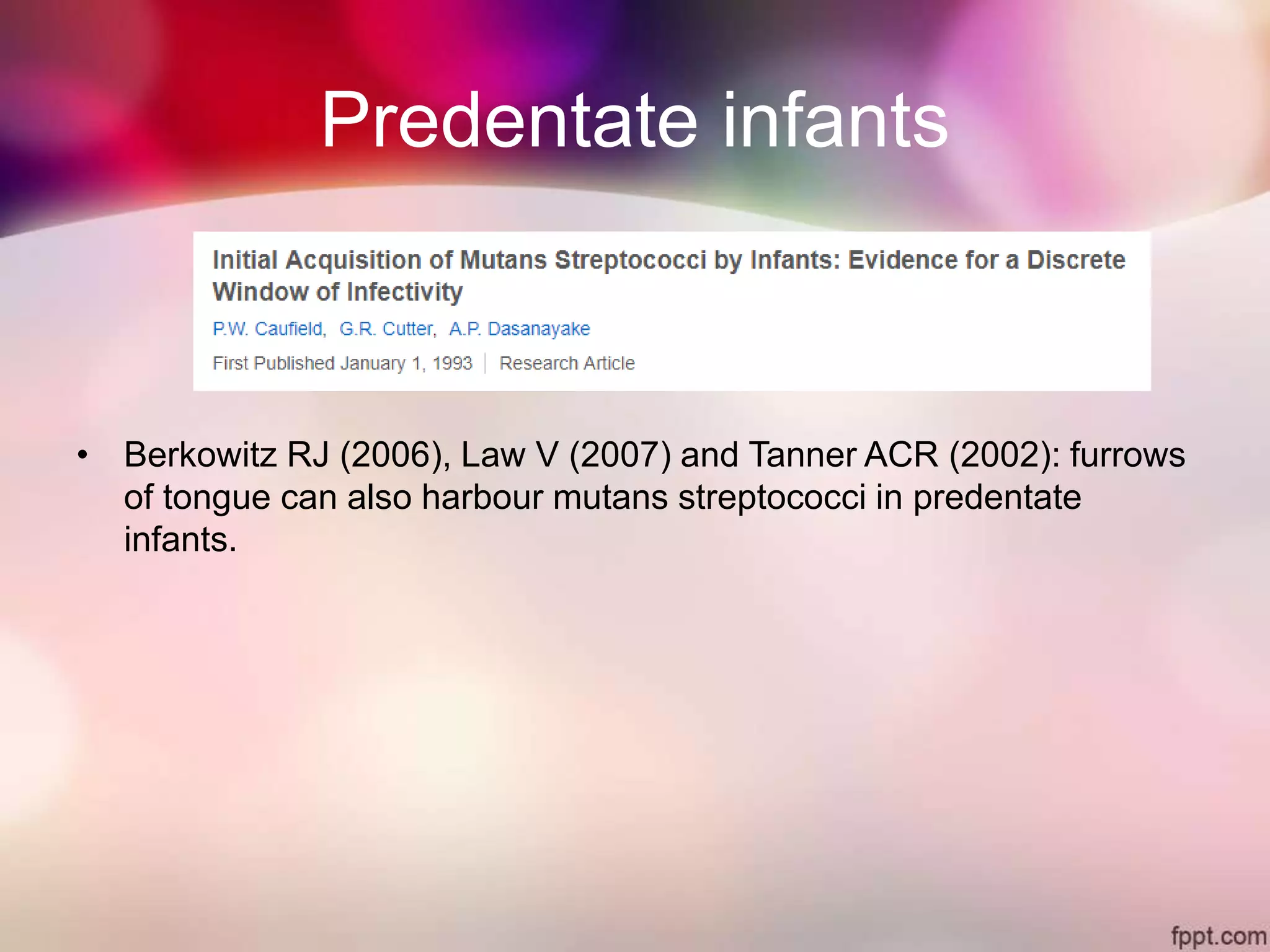 Infant oral health care | PPTX