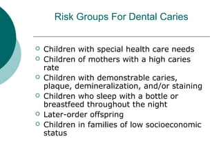 Infant oral health care program | PPT