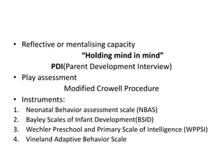 Infant psychiatry: Assessment | PPT