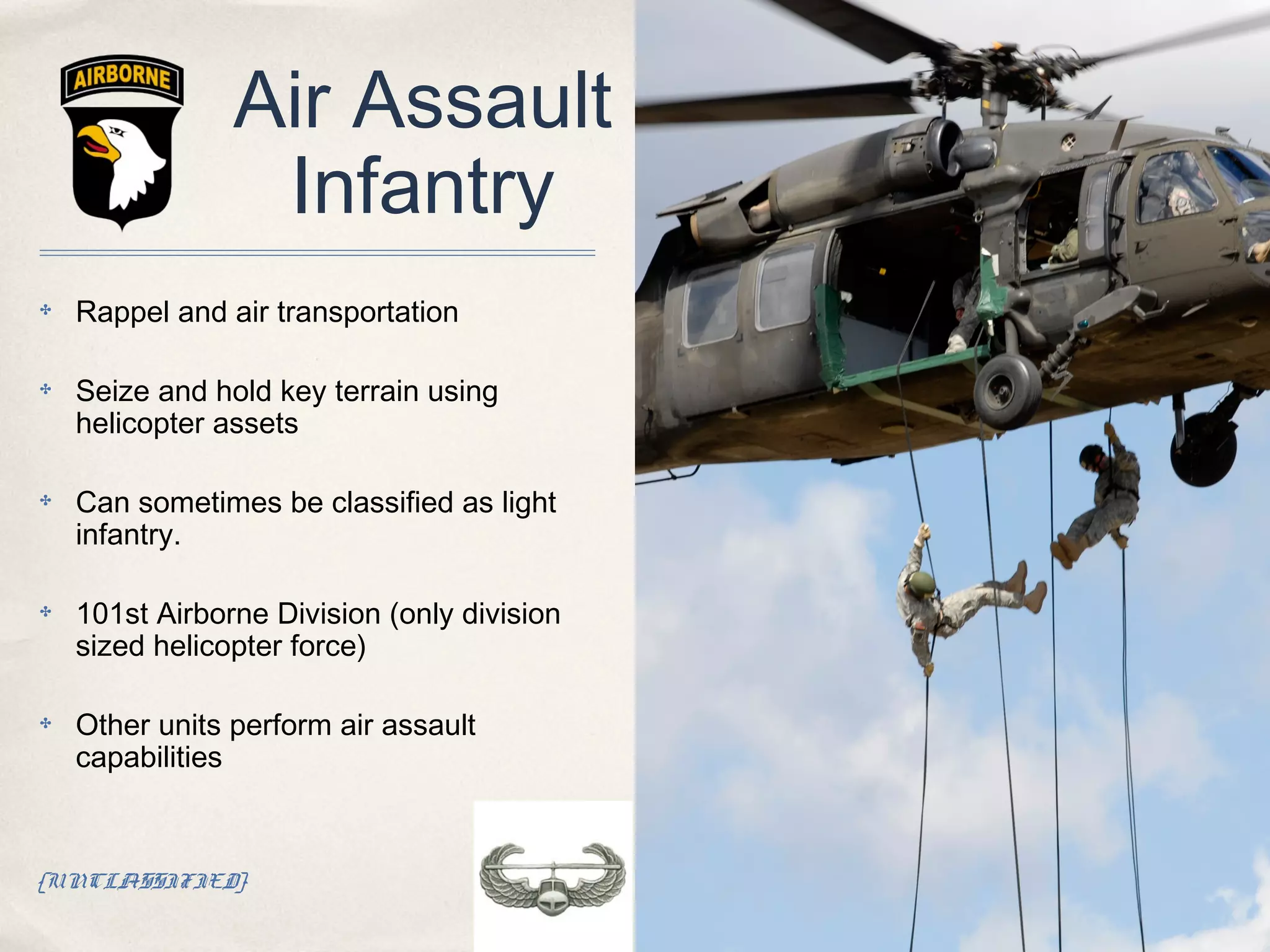 US Military Infantry Branch | PPT