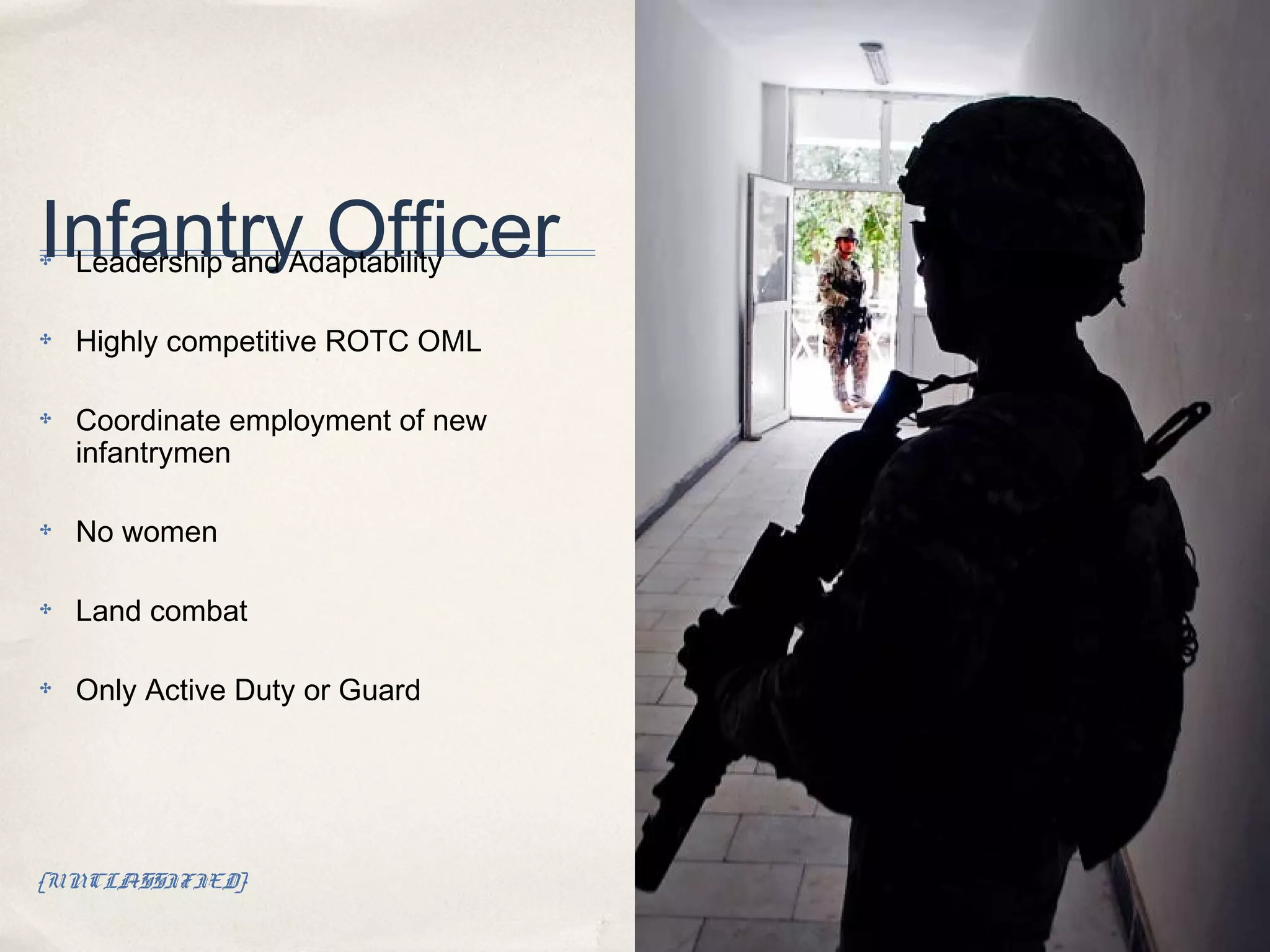 US Military Infantry Branch | PPT