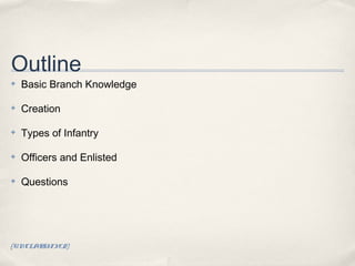 US Military Infantry Branch | PPT