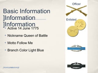 US Military Infantry Branch | PPT