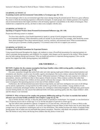 Infants Children and Adolescents 8th Edition Berk Solutions Manual | PDF