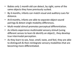 Infant senses - Child Development | PPTX