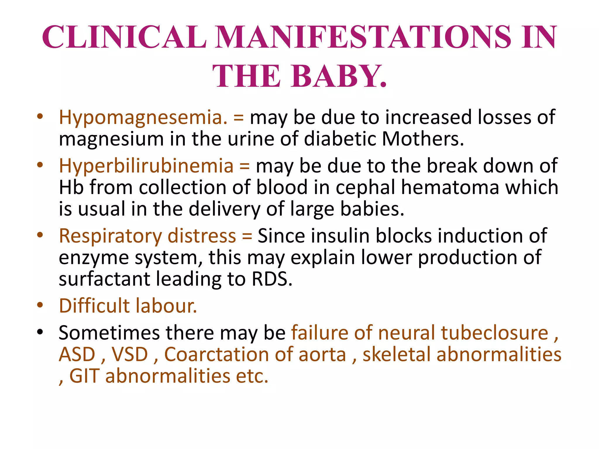 Infants of diabetic mothers ( IDM) | PPTX