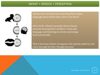 Infant speech perception | PPT