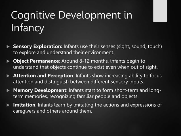 period of infancy in developmental psychology | PPT