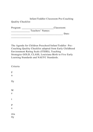 InfantToddler Classroom Pre-Coaching.docx