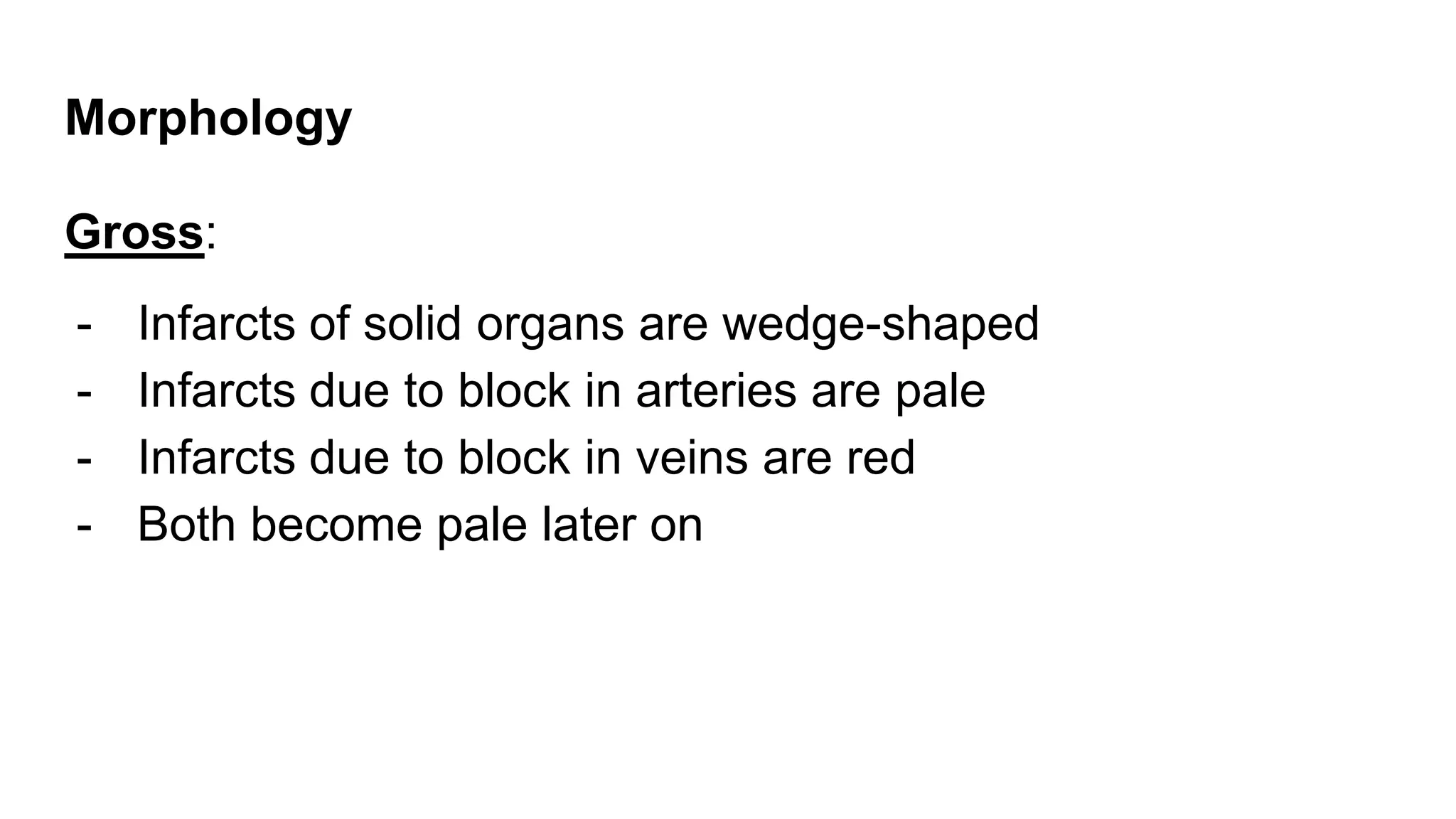 Infarction: types of infarcts, morphology - Pathology - ATOT | PPTX