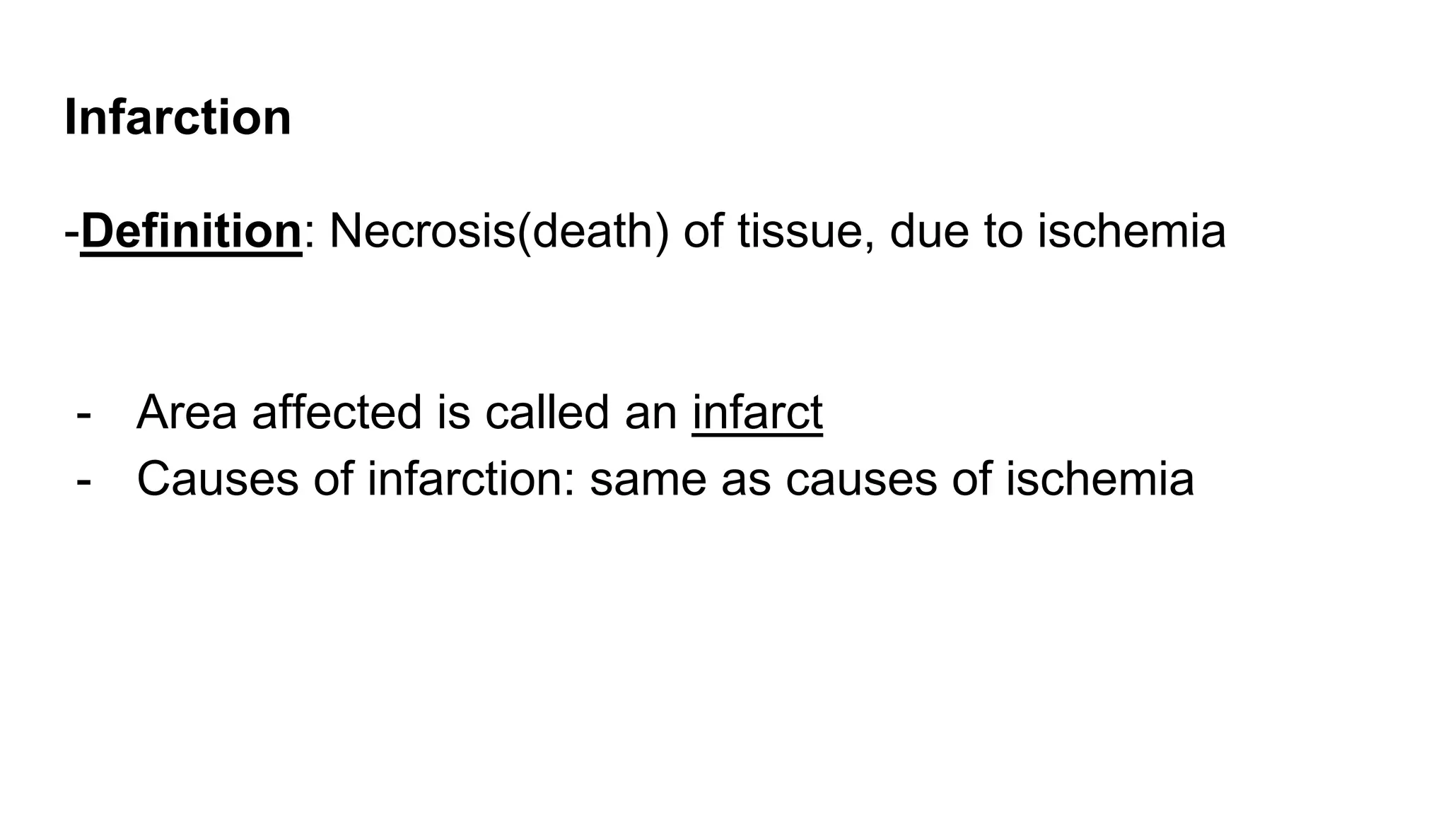Infarction: types of infarcts, morphology - Pathology - ATOT | PPTX