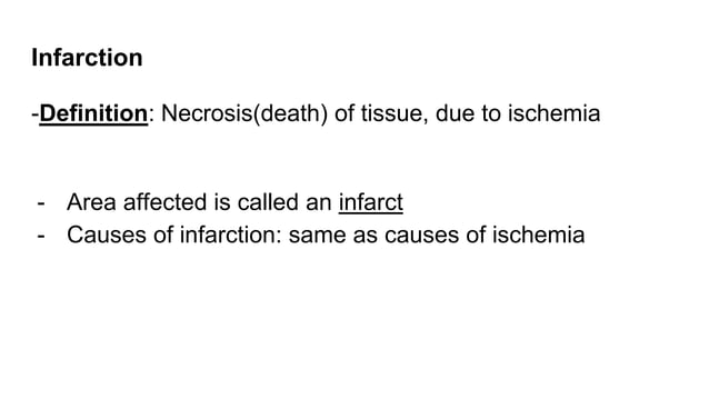 Infarction: types of infarcts, morphology - Pathology - ATOT | PPTX