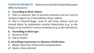 Infarction: types of infarcts, morphology - Pathology - ATOT | PPTX