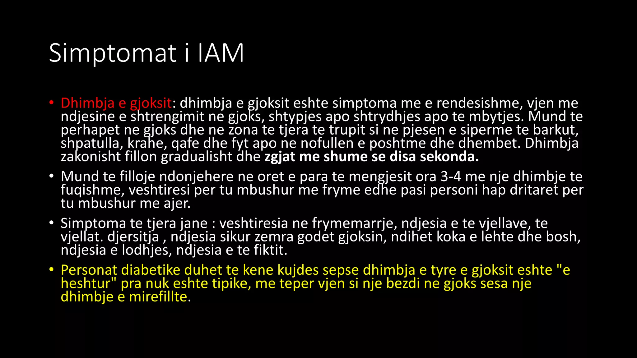 Infarkti akut i miokardit ndihma e shpejte | PPTX