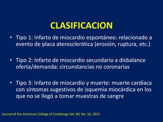 Infarto agudo del miocardio con elevacion del segmento | PPTX