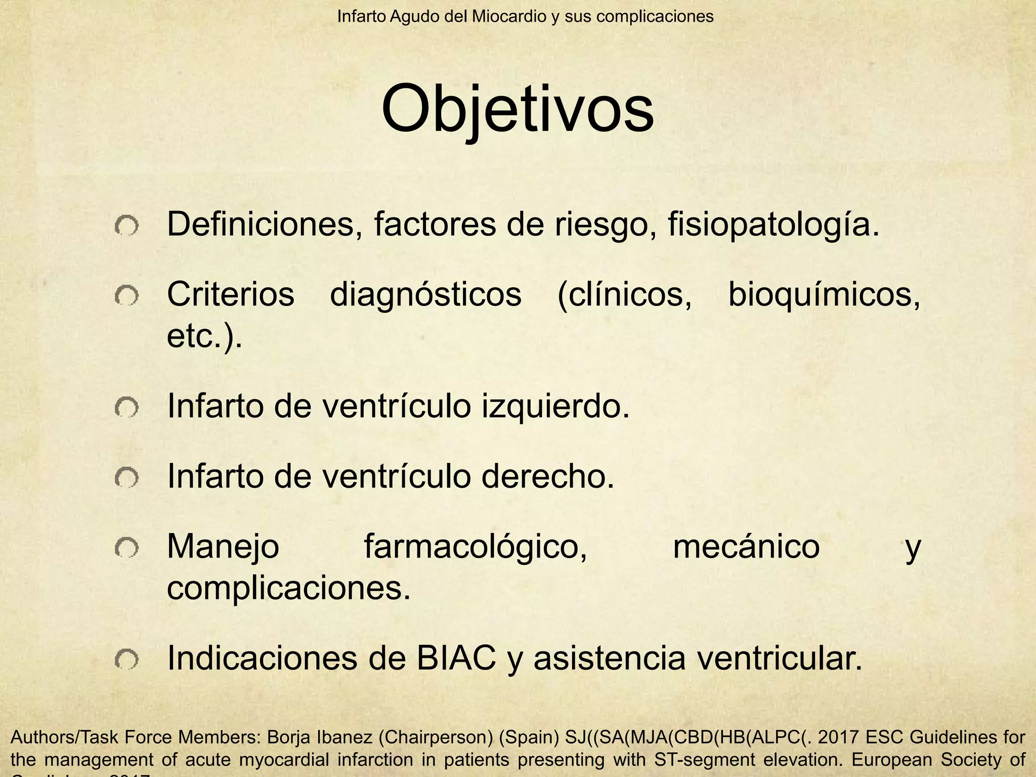 Infarto agudo del miocardio y sus complicaciones | PPTX | Physical ...