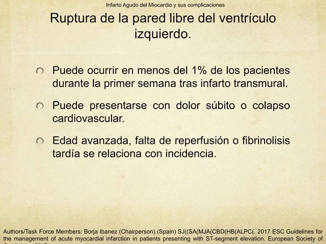 Infarto agudo del miocardio y sus complicaciones | PPTX | Physical ...