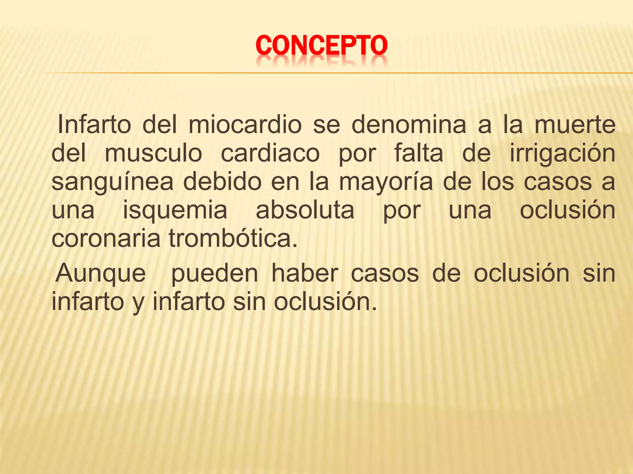 Infarto del miocardio | PPTX