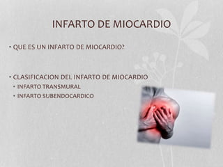 Infarto de miocardio | PPT