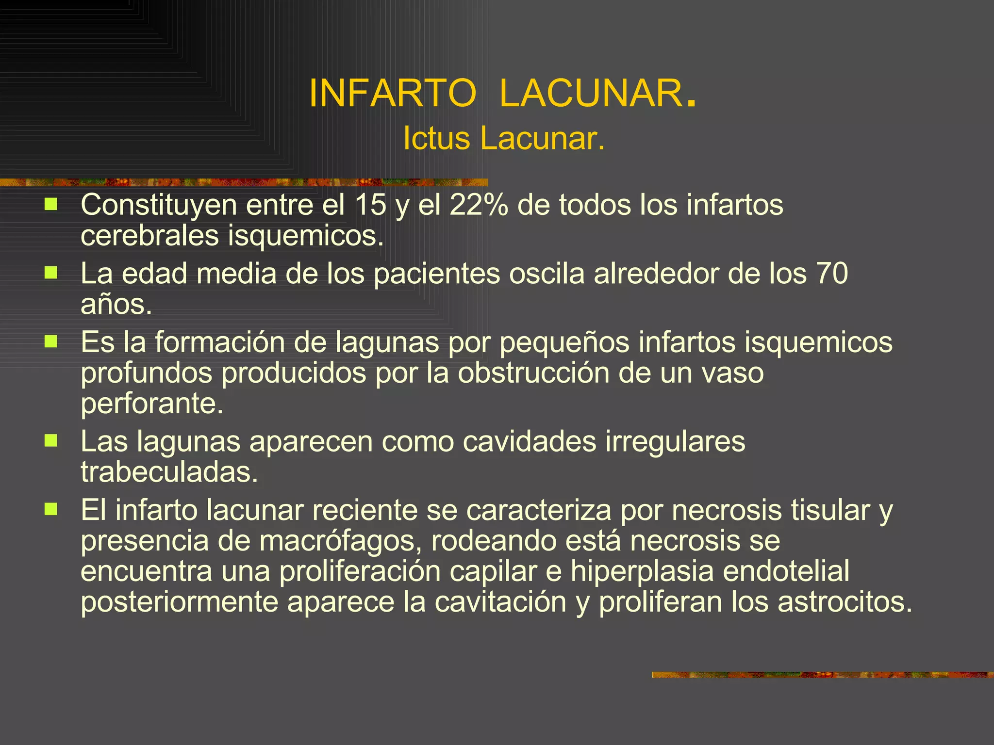 Infarto Lacunar | PPT