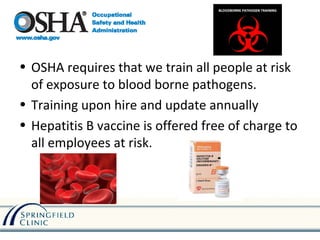 Bloodborne Pathogens and Infection Control Training | PPT