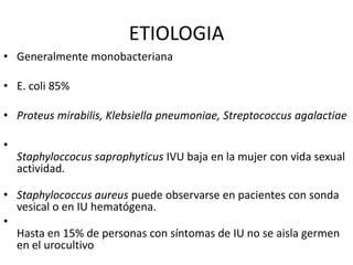 Infección de vías urinarias | PPTX
