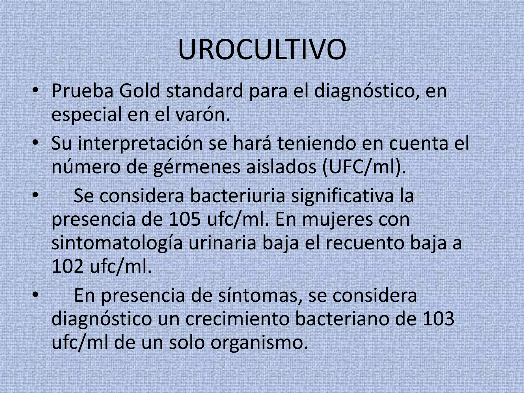 Infecciónes del tracto urinario | PPTX